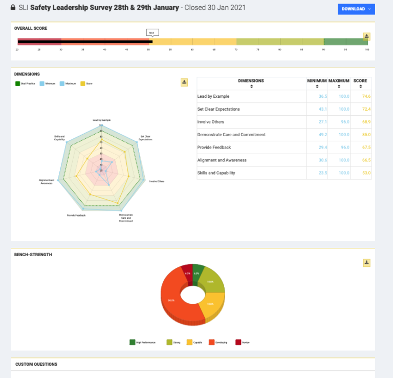 Measuring Safety Leadership - Global Safety Index